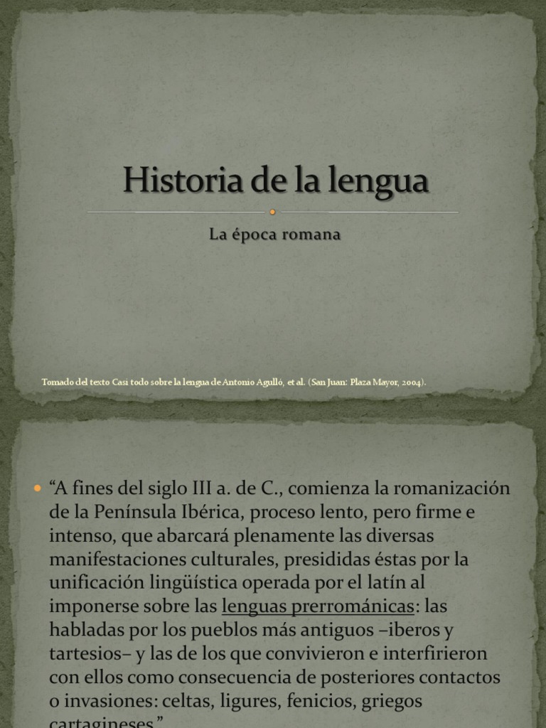 Lección de Historia de La Lengua | PDF | Lengua española | latín