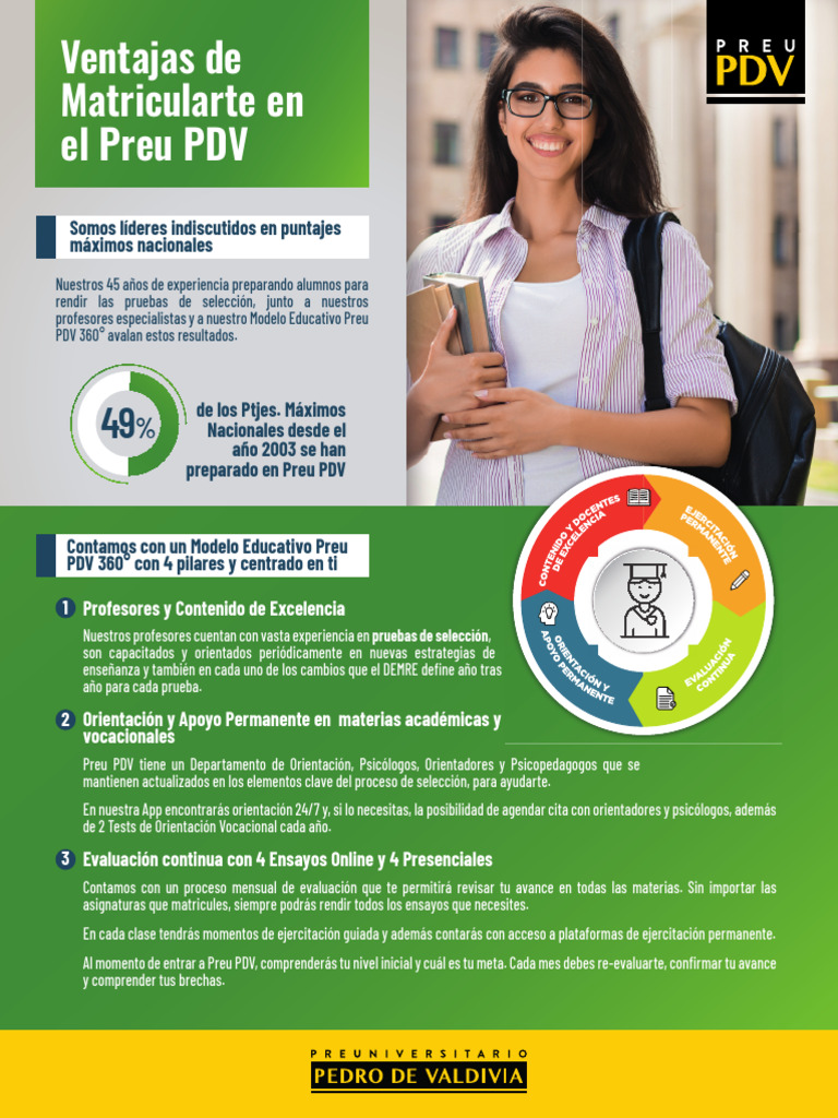 Ventajas de Matricularte en El Preu PDV | PDF