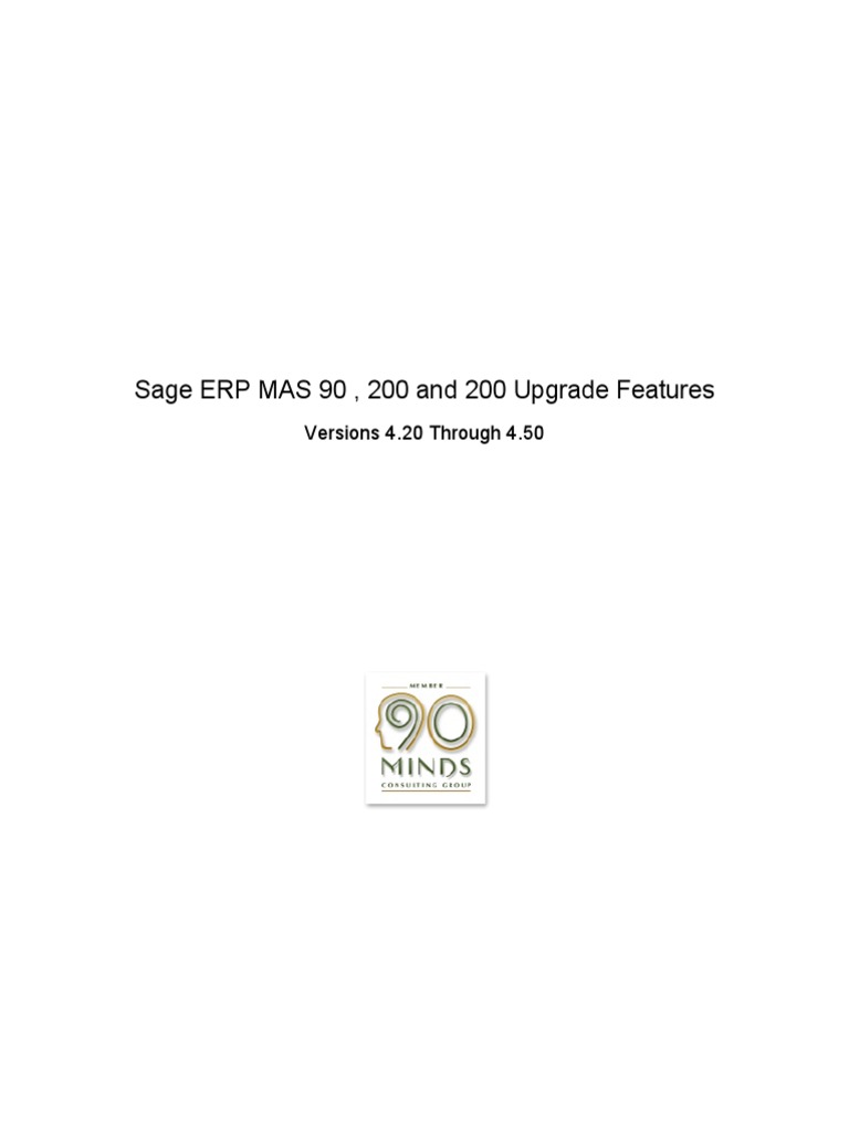 MAS Upgrade 4.50 Information Package | PDF | Cheque | Customer ...