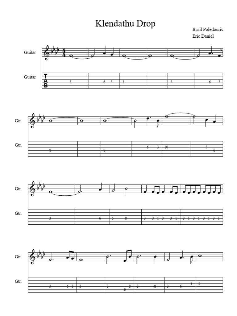 Klendathu Drop Guitar Tab | PDF