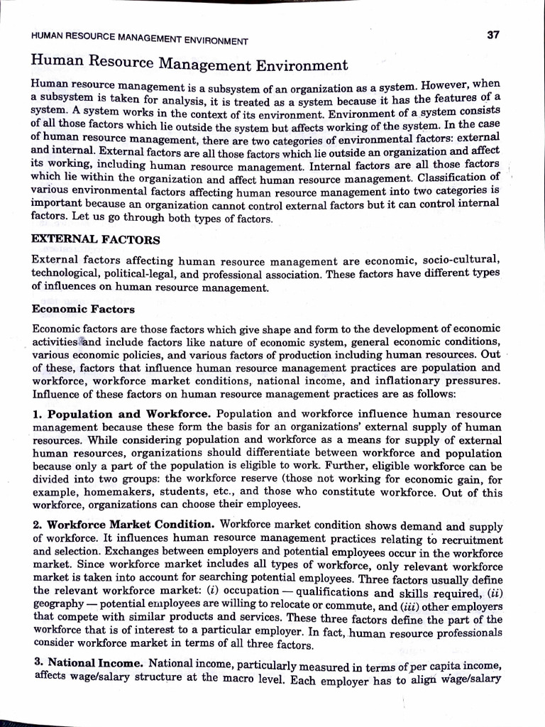 HRM Environment | PDF | Cost Of Living | Employment