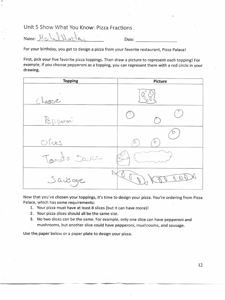 Michael Martinez Pizza | PDF