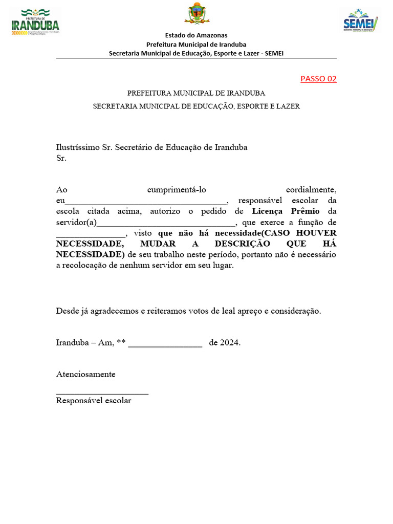 Modelo de Parecer | PDF