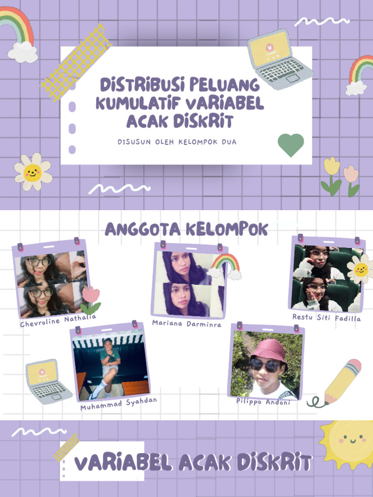 Distribusi Peluang Kumulatif Variabel Acak Diskrit Kelompok 2 | PDF