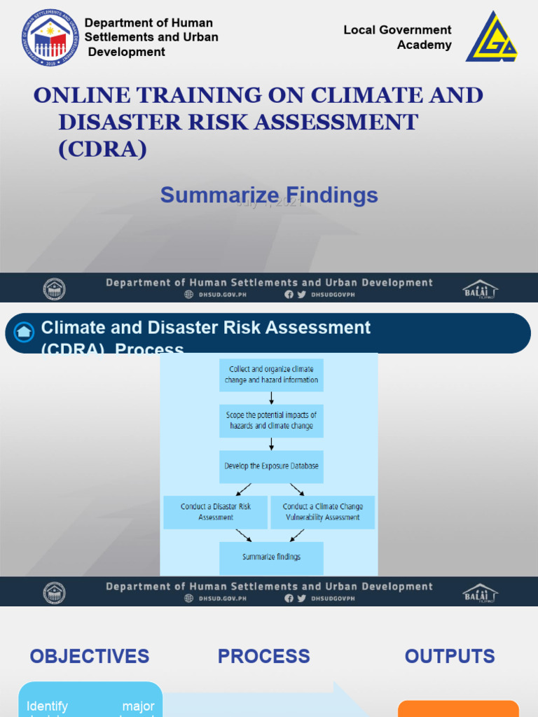 Step 5 - DHSUD Summarize Findings | PDF | Risk | Risk Assessment