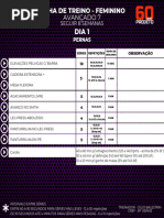 Fichas Kaka Fem - Avancado 1 | PDF | Peso | Boa forma