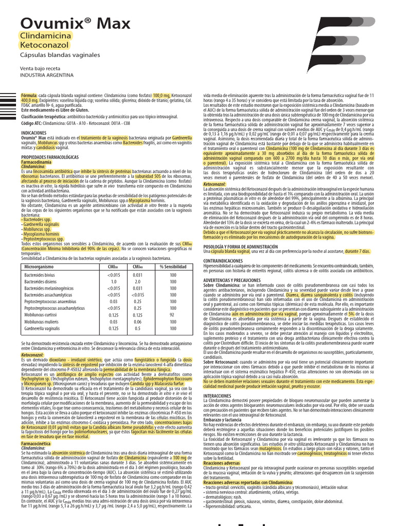 Ovumix-Max Prospecto | PDF | Medicamentos con receta | Drogas