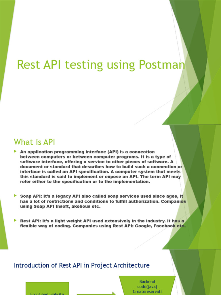 Rest API Testing Using Postman | PDF | Representational State Transfer ...