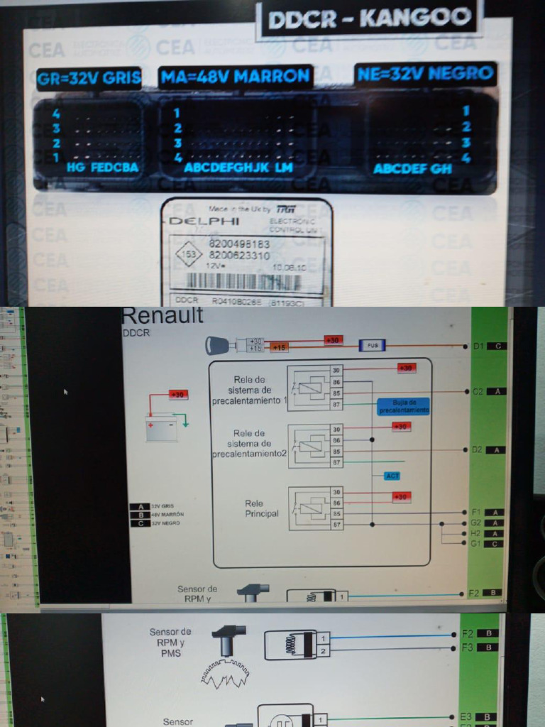 Renault Kangoo 1.5 Dci DDCR3 Pinout | PDF
