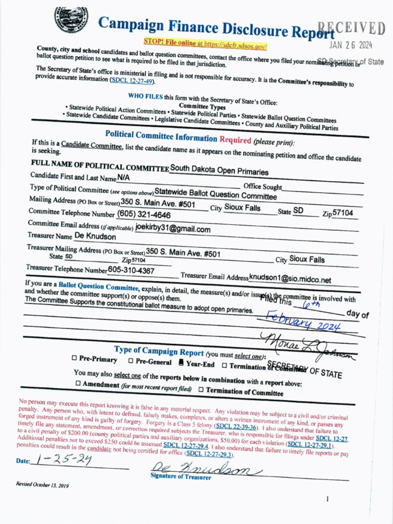 Open Primaries 2023 Year End Report | PDF