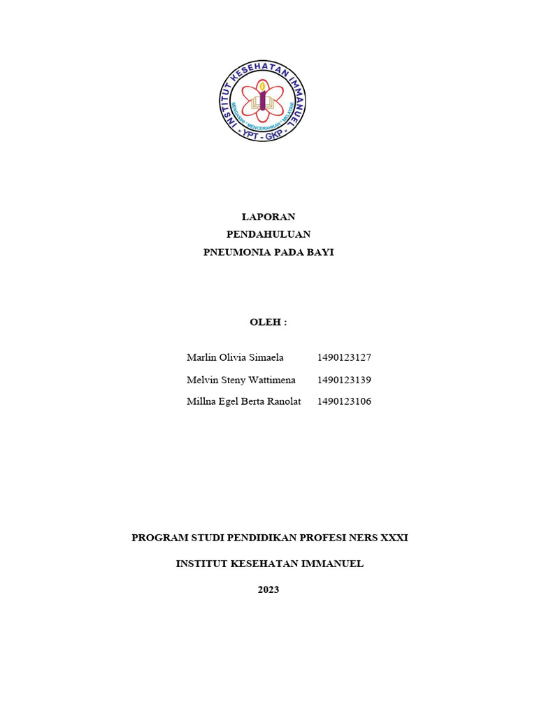 Laporan Pendahuluan Pneumonia-1 | PDF