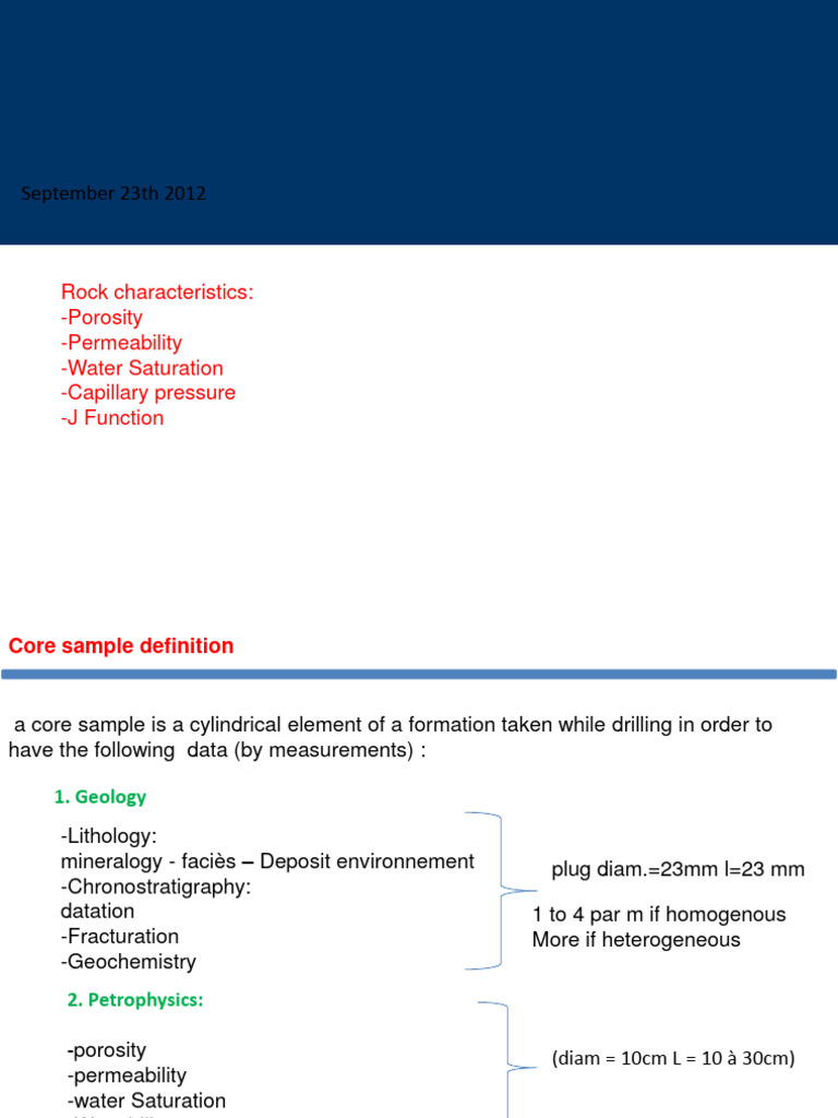 Core Sample Analysis in Petroleum Geology | PDF | Porosity ...