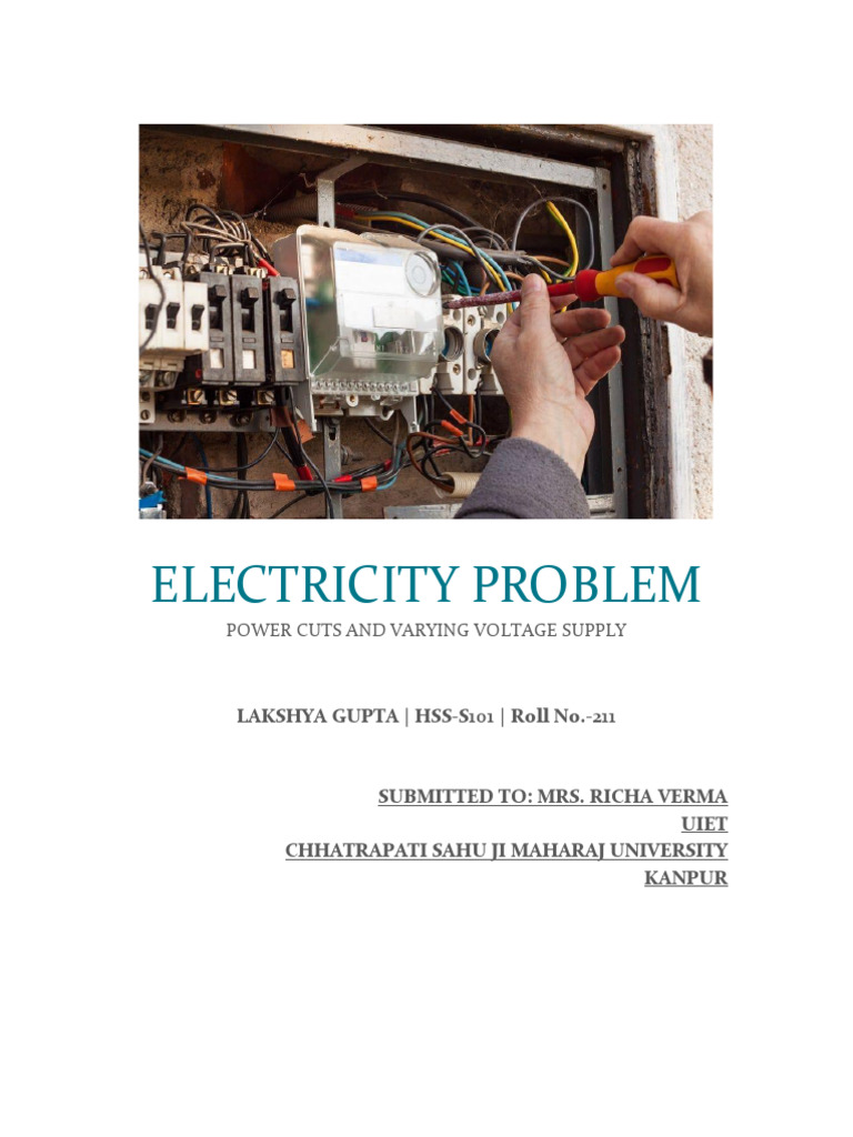 Electricity Problem | PDF | Electricity | Incandescent Light Bulb