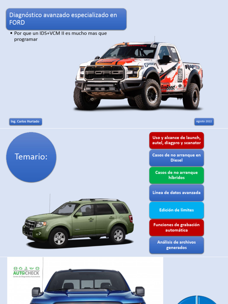 Diagnóstico Avanzado IDS+VCM II Ford | PDF | Diagnostico medico | Informática