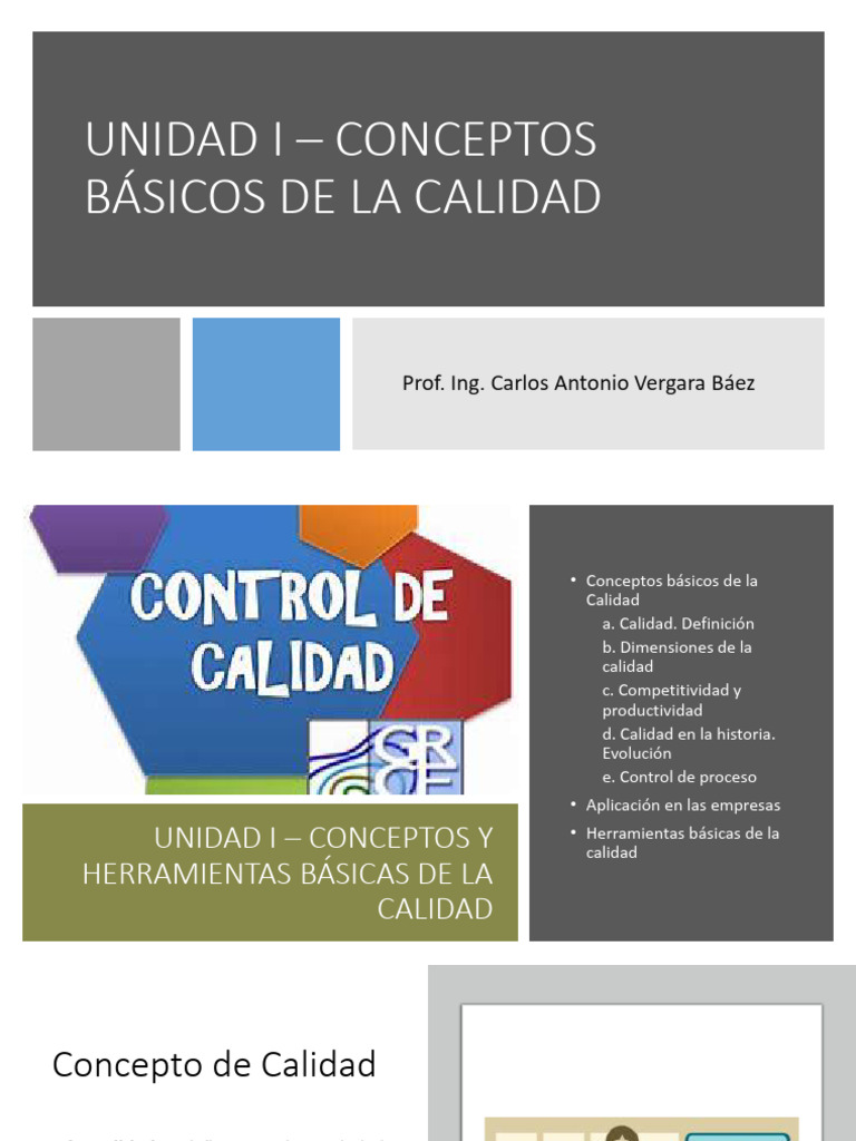 Tema #1 - Conceptos de La Calidad 2023 | PDF | Calidad (comercial) | Cliente