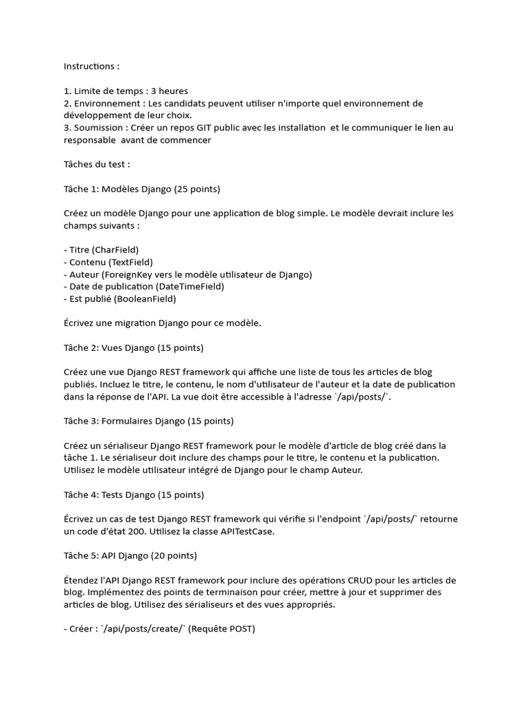 Test Django | PDF | Art | Ordinateurs Test Django | PDF | Art | Ordinateurs