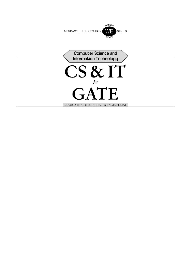 Computer Science and Information Technology For Gate 1259027201 ...
