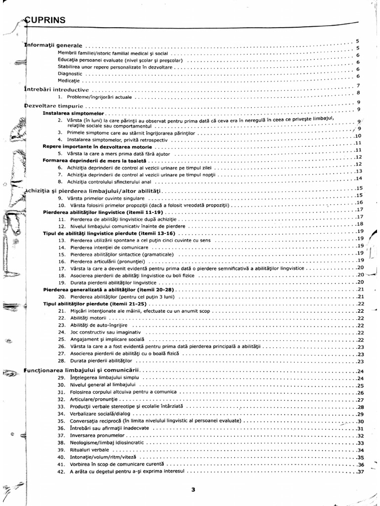 Chestionar ADI R | PDF