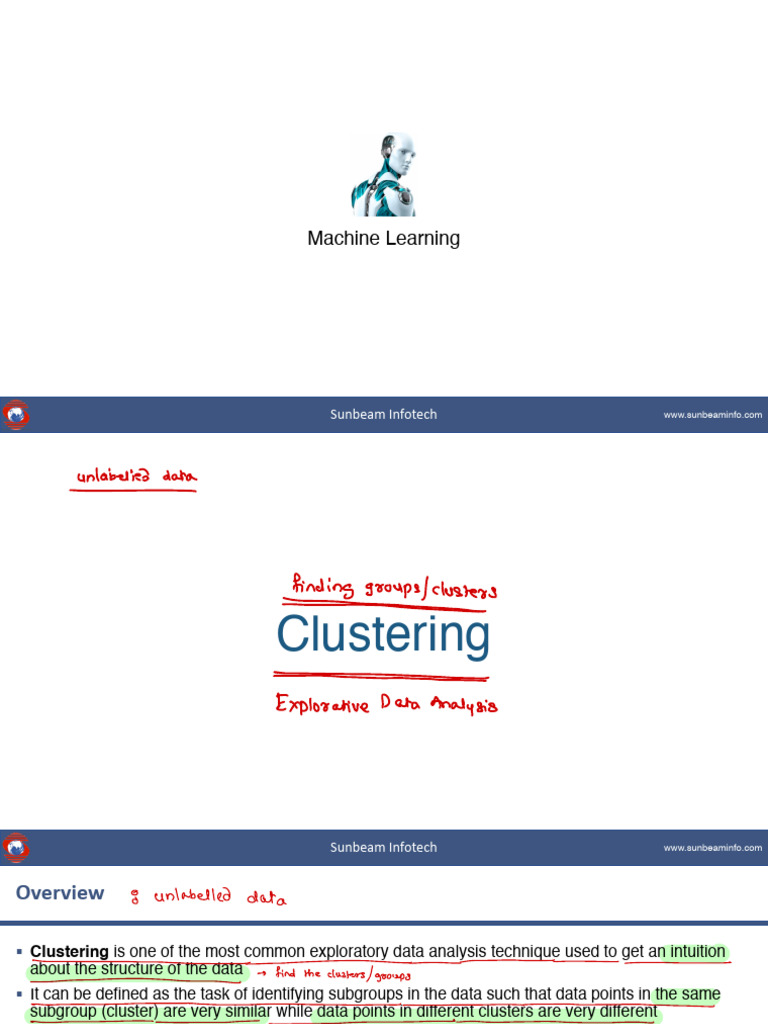 2 Clustering | Download Free PDF | Cluster Analysis | Algorithms