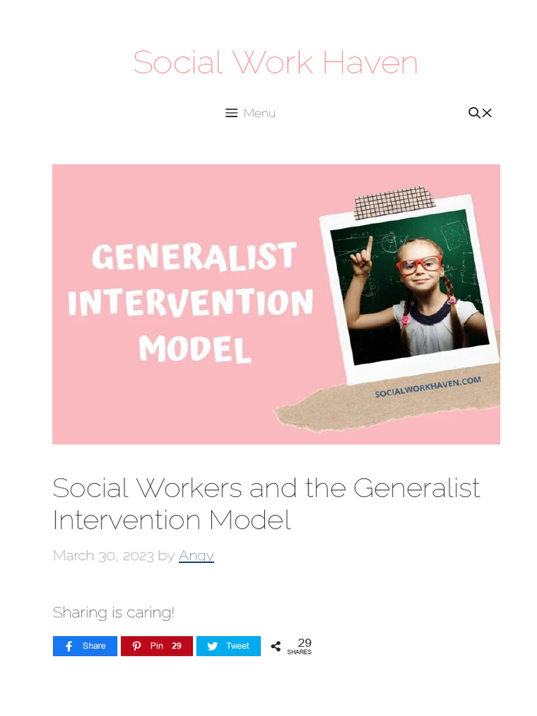 Socialworkhaven Com Generalist Intervention Model | PDF | Social Work ...