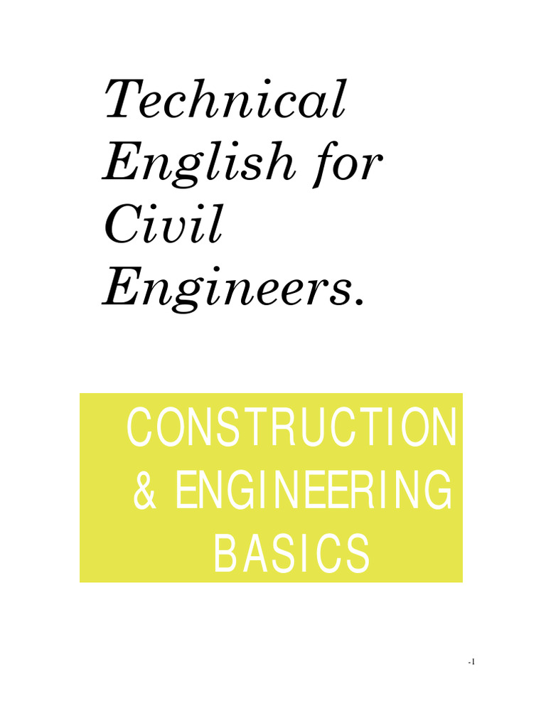 Technical English For Civil Engineers 1683930638 | PDF | Engineering ...