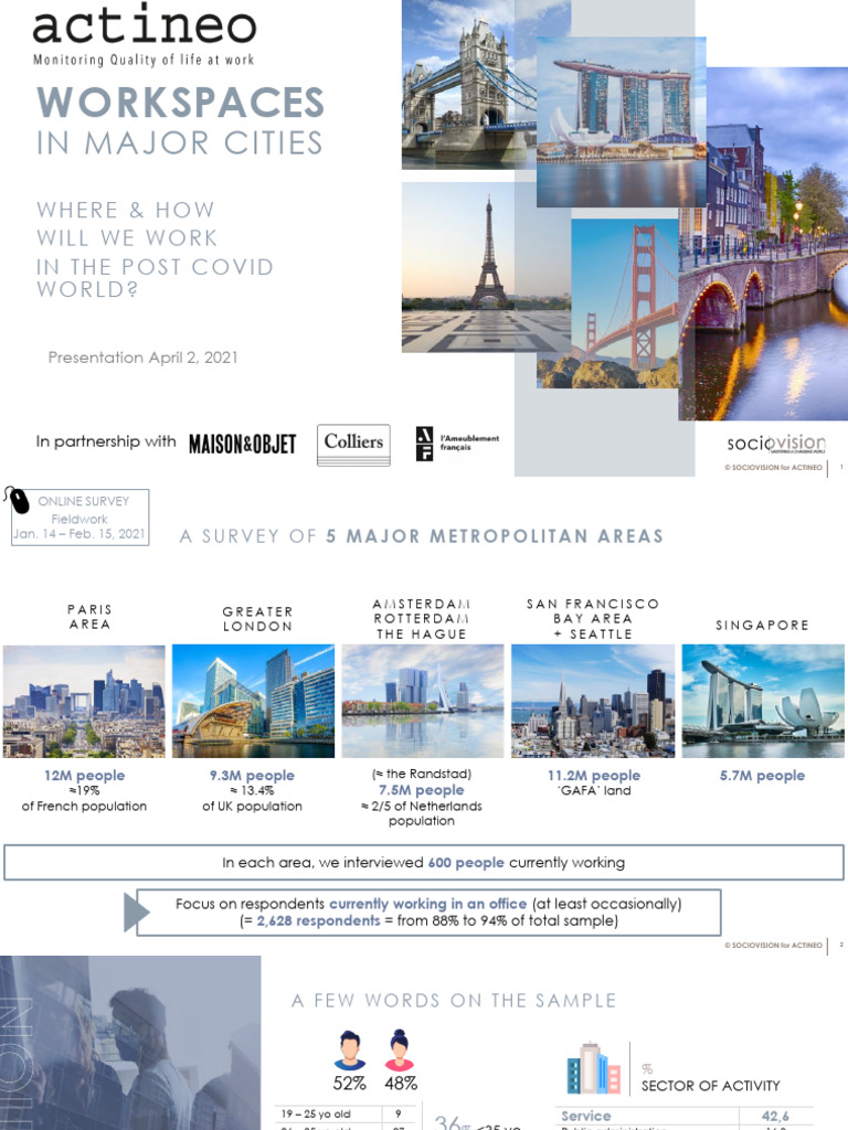 Workspaces in Major Cities Presentation Actineo English Version2 | PDF ...