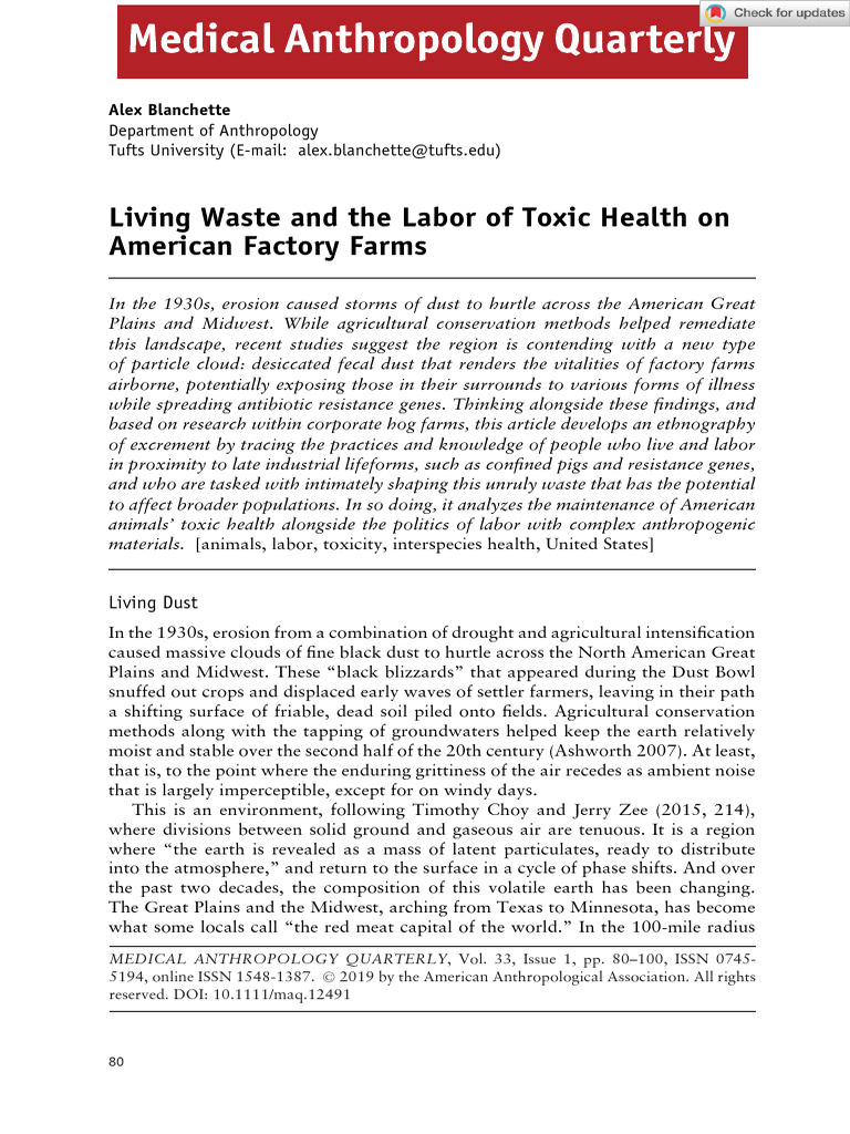 Factory Farm Dust: Health & Labor Impact | PDF | Fertilizer | Feces