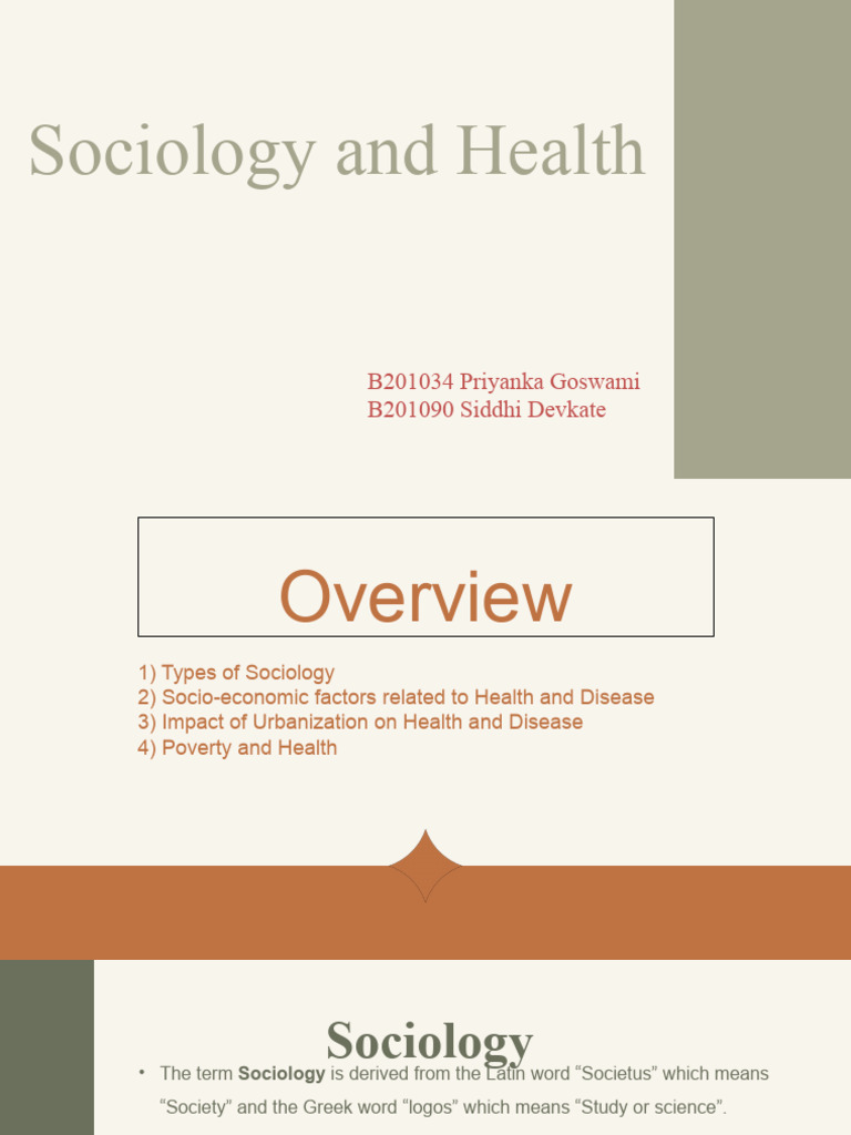 Sociology's Impact on Health and Poverty | PDF | Poverty | Poverty ...