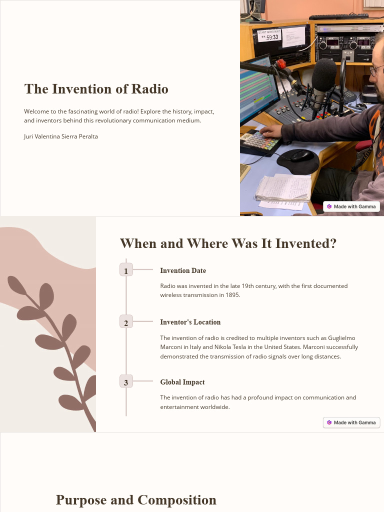 The Invention and Impact of Radio | PDF | Radio | Telecommunications