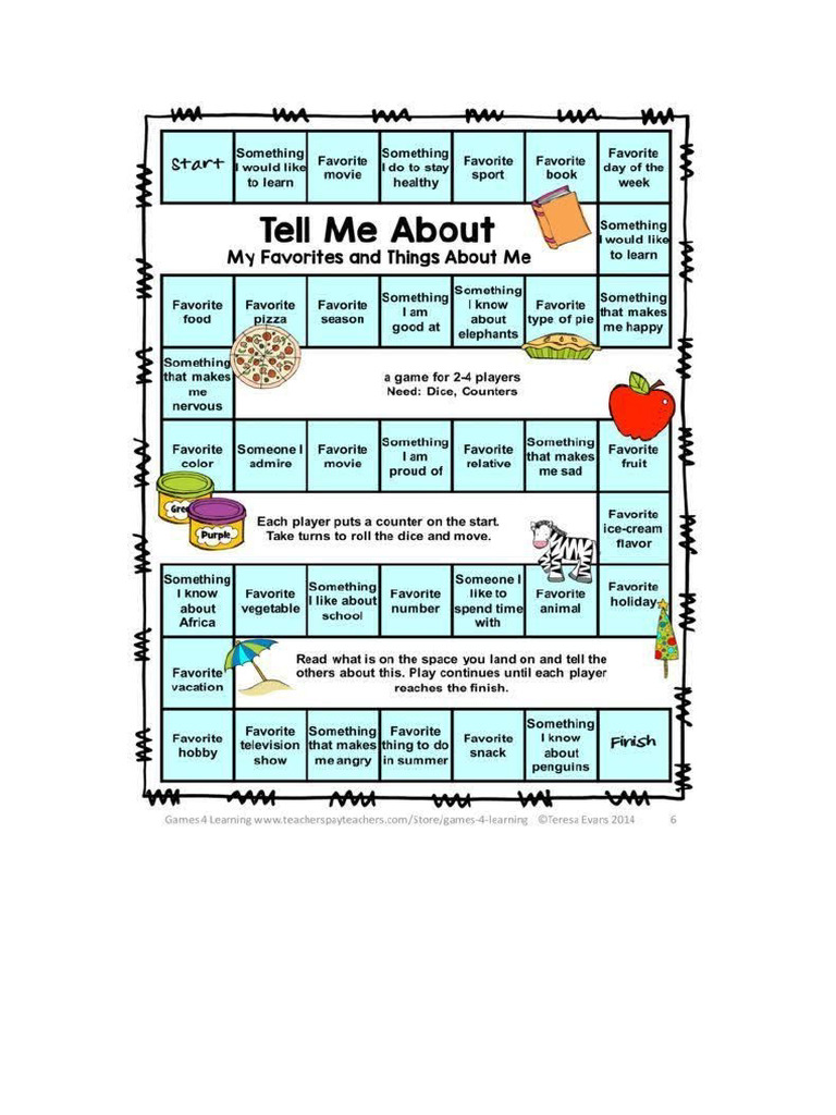 Back To School Board Game Questions | PDF