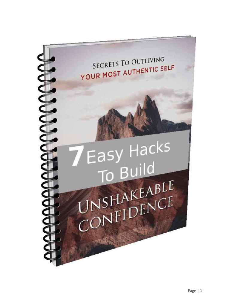 Building Self-Confidence Habits | PDF | Hypnosis | Thought
