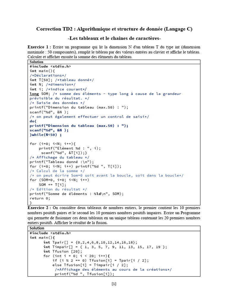 Correction-TD2 Algo ISI | PDF | Génie logiciel | Informatique