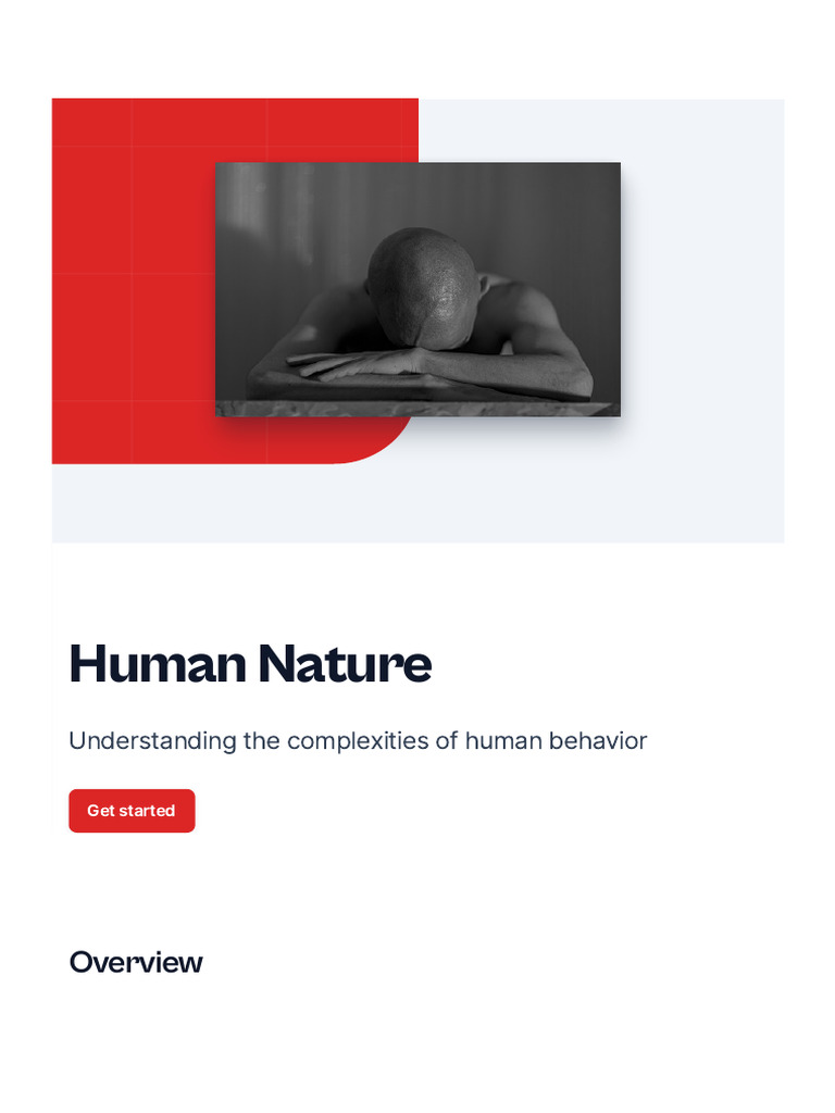 Human Nature | Download Free PDF | Human Nature | Nature Versus Nurture