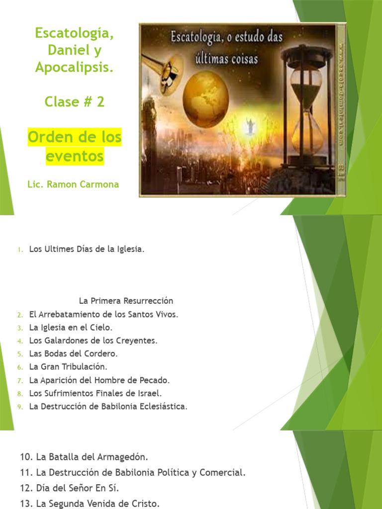 Escatología, Daniel y Apocalipsis | PDF | Creencia religiosa y doctrina