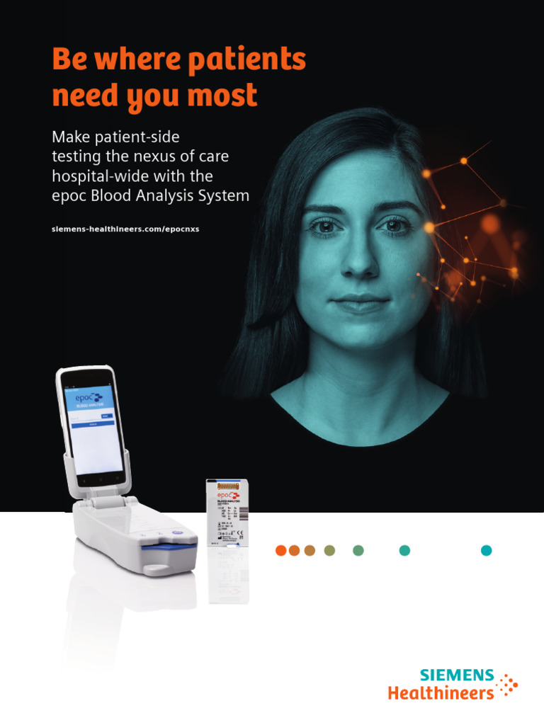 POC Epoc NXS Brochure FINAL 40-20-DX-295-76 | PDF | Patient Safety | Health Care