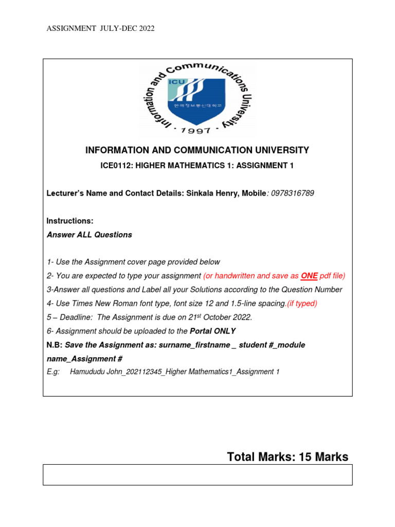 524.ICE0112 - HM1 - Assignment-Due 21st Oct22 | PDF | Abstract Algebra | Algebra