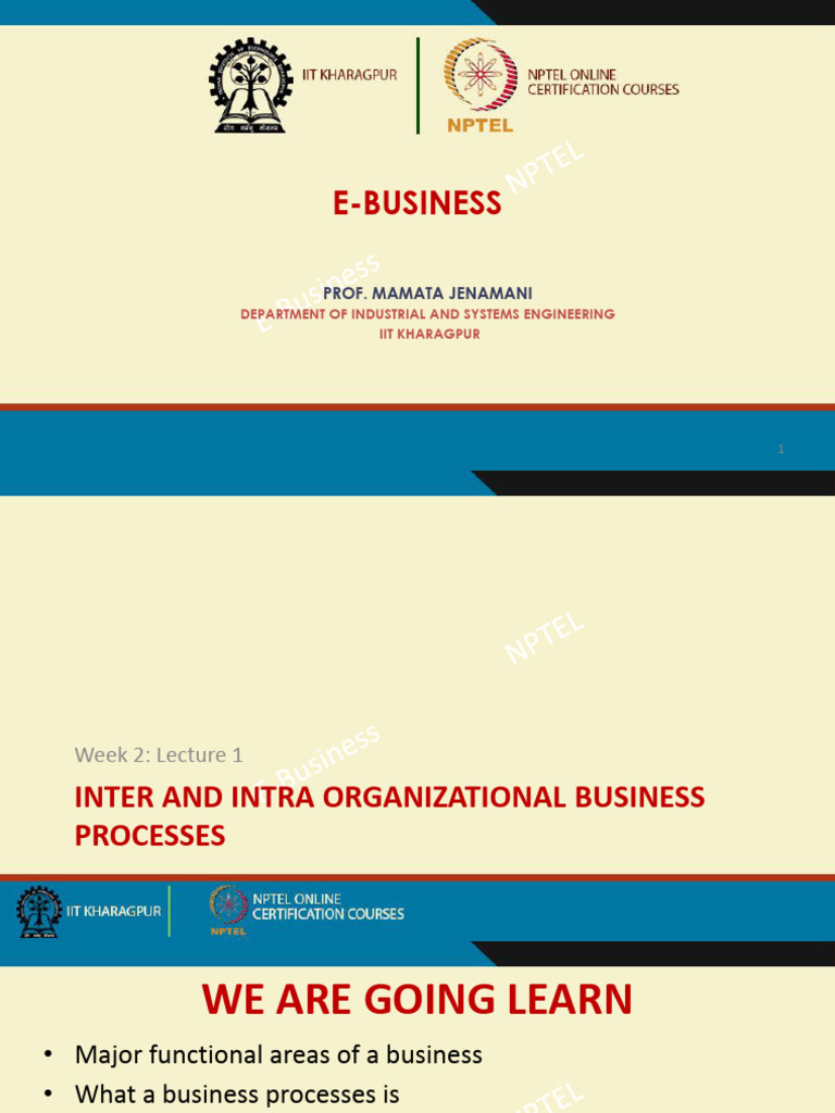 Understanding E-Business Processes | PDF | Enterprise Resource Planning ...