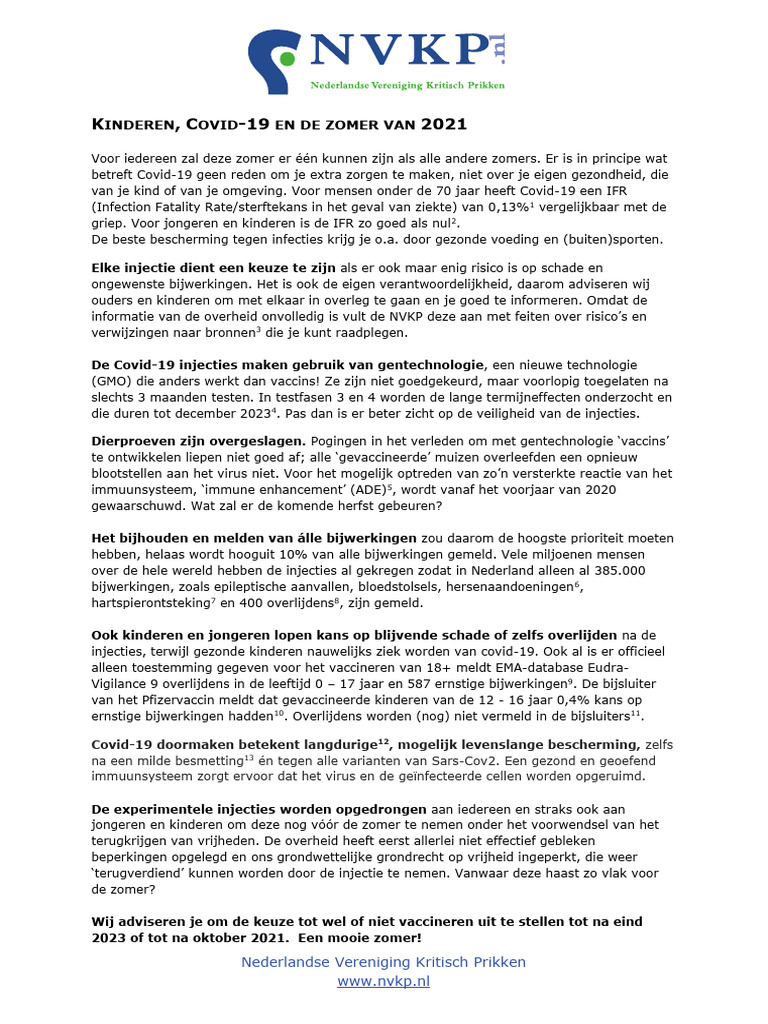 Minderjarigen en COVID 19 Vaccinaties | PDF