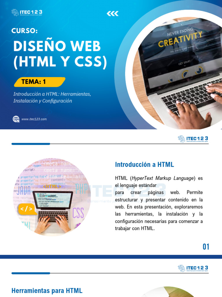 Diseño Web (HTML y CSS) - Clase 1 | PDF | HTML | Red mundial