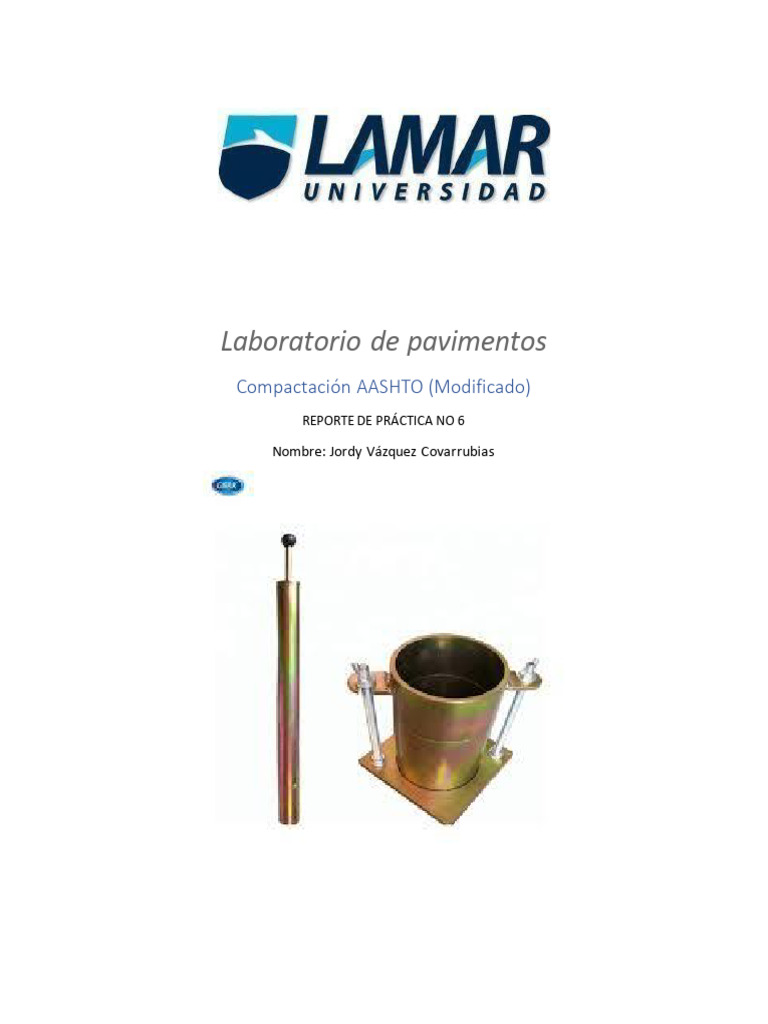 Practica 6 Ord Lab Pav | PDF | Ciencias fisicas