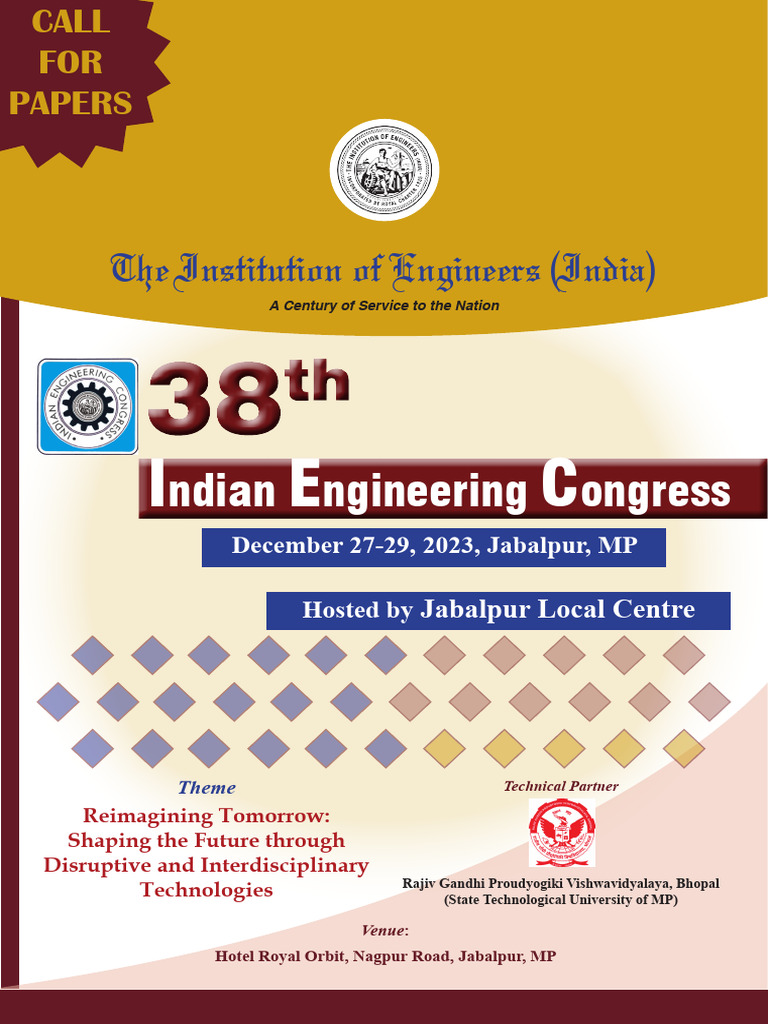 Call For Papers 38th IEC Final | PDF | Engineering | Science
