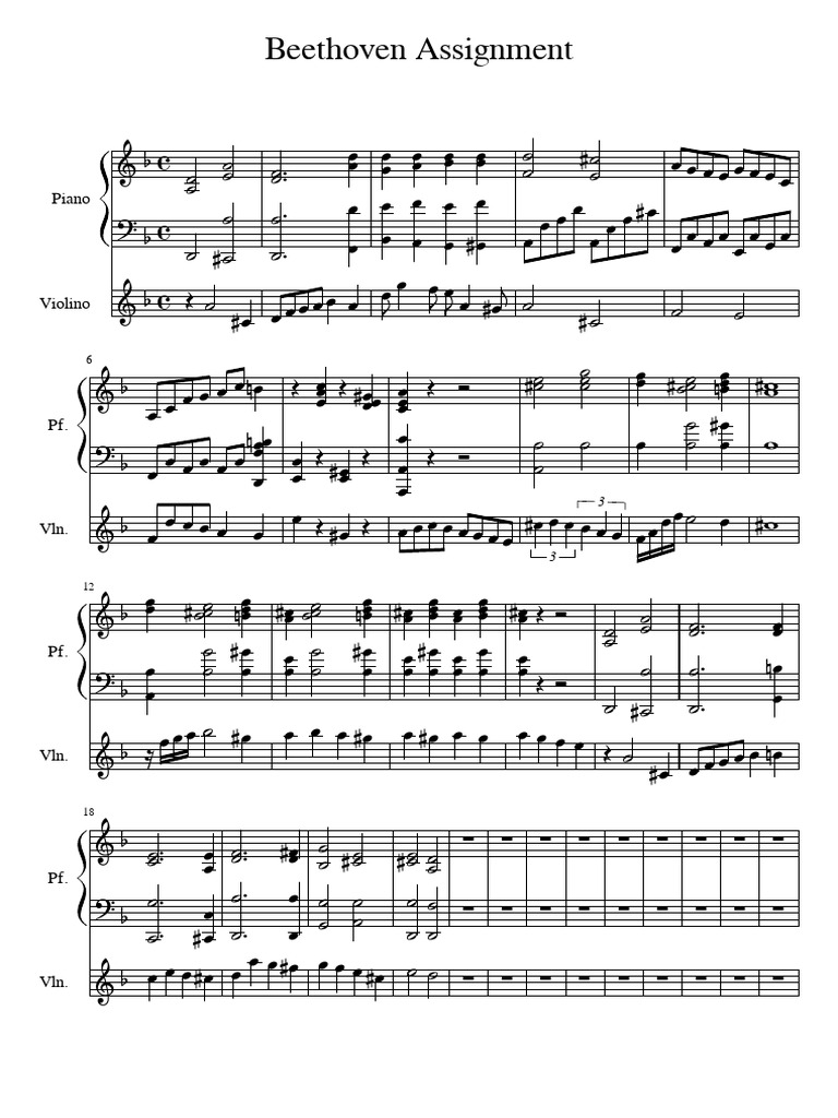 Beethoven Assignment | PDF