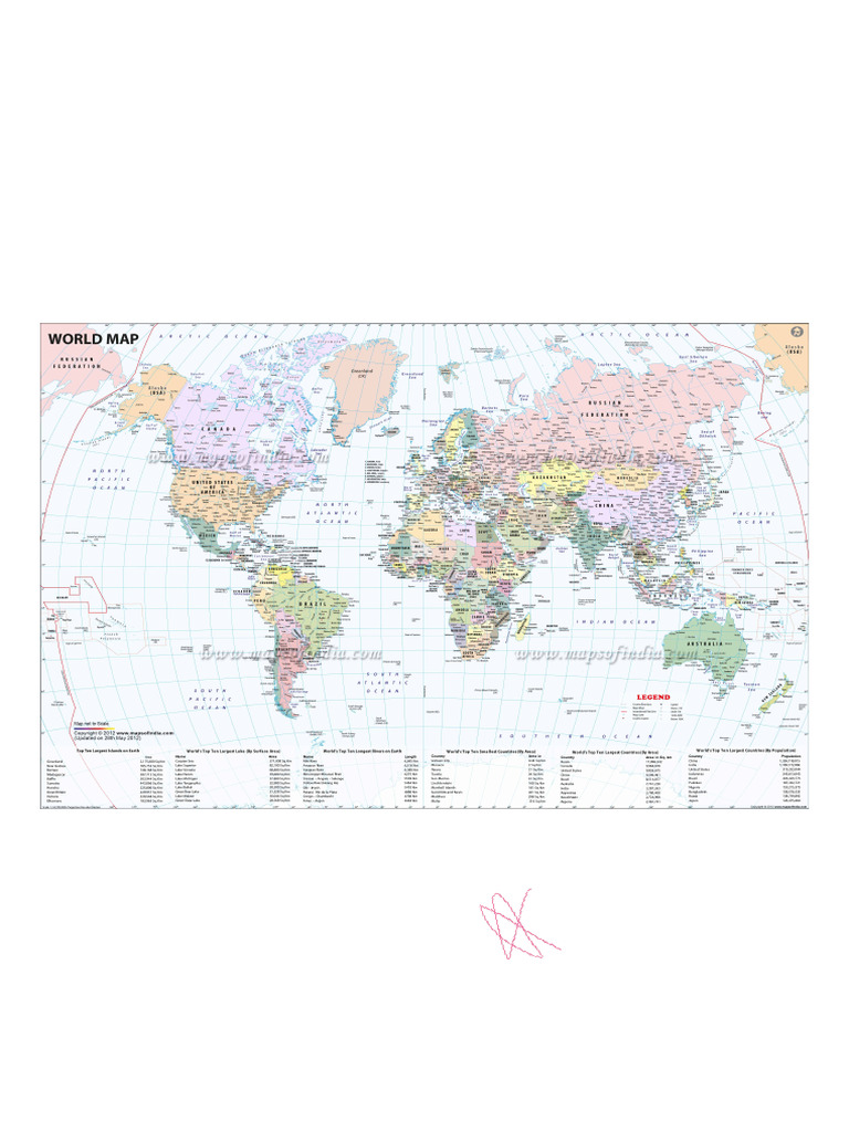 Detailed World Map PDF | PDF