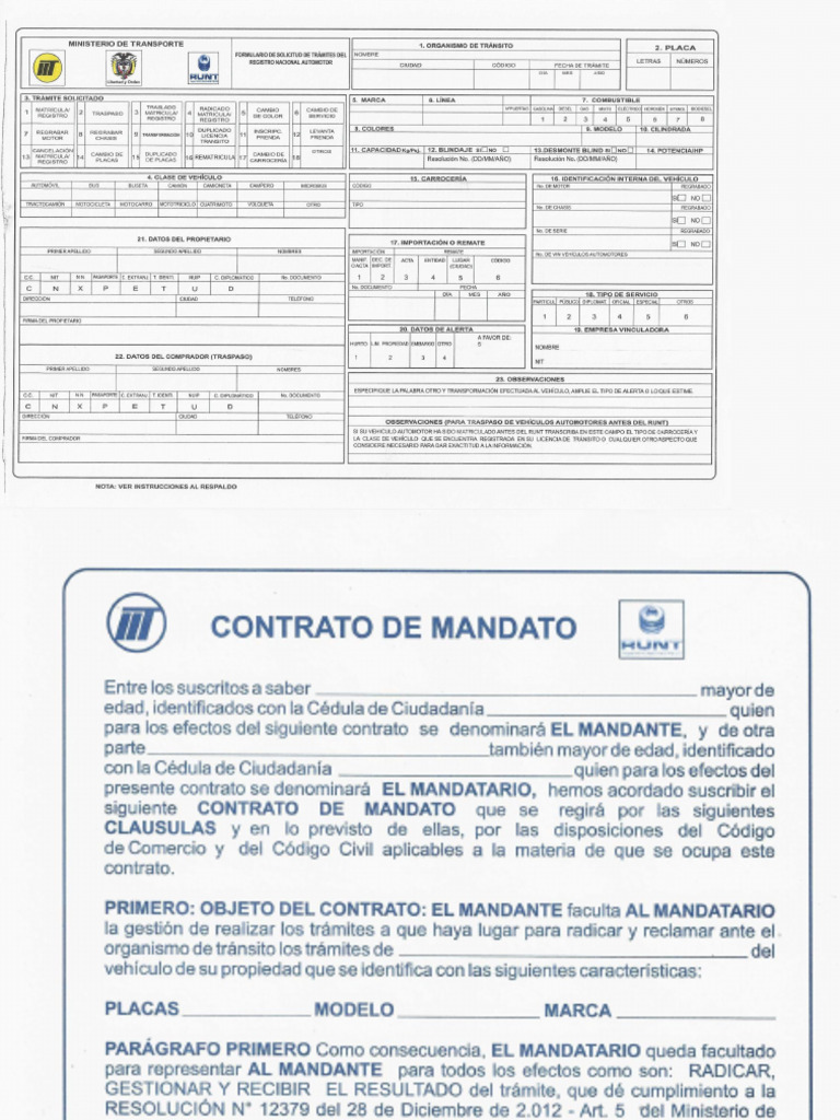 Documentos Traspaso | PDF | Vehículos | Transporte