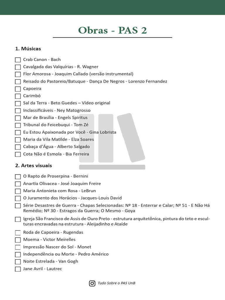 PAS 2 - Obras - 2023 | PDF | Brasil