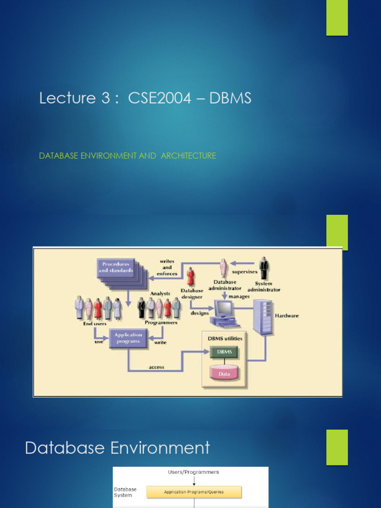 Lecture 3 - BCSE302L - DBMS Architecture | PDF | Databases | Database ... Lecture 3 - BCSE302L - DBMS Architecture | PDF | Databases | Database ...
