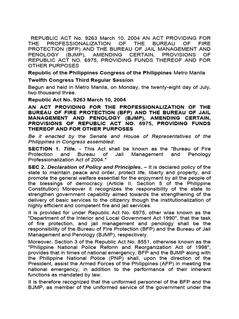 Republic Act No. 9263 | PDF