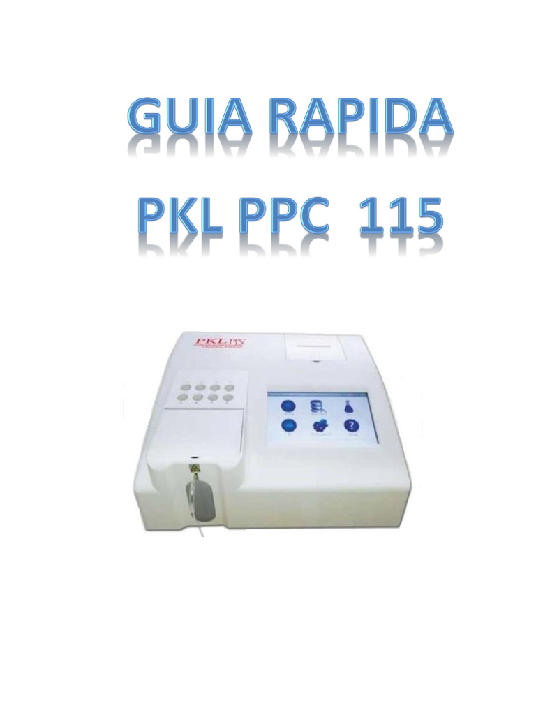 Guía Rápida PKL PPC 115 2021 | PDF | Calibración | Software
