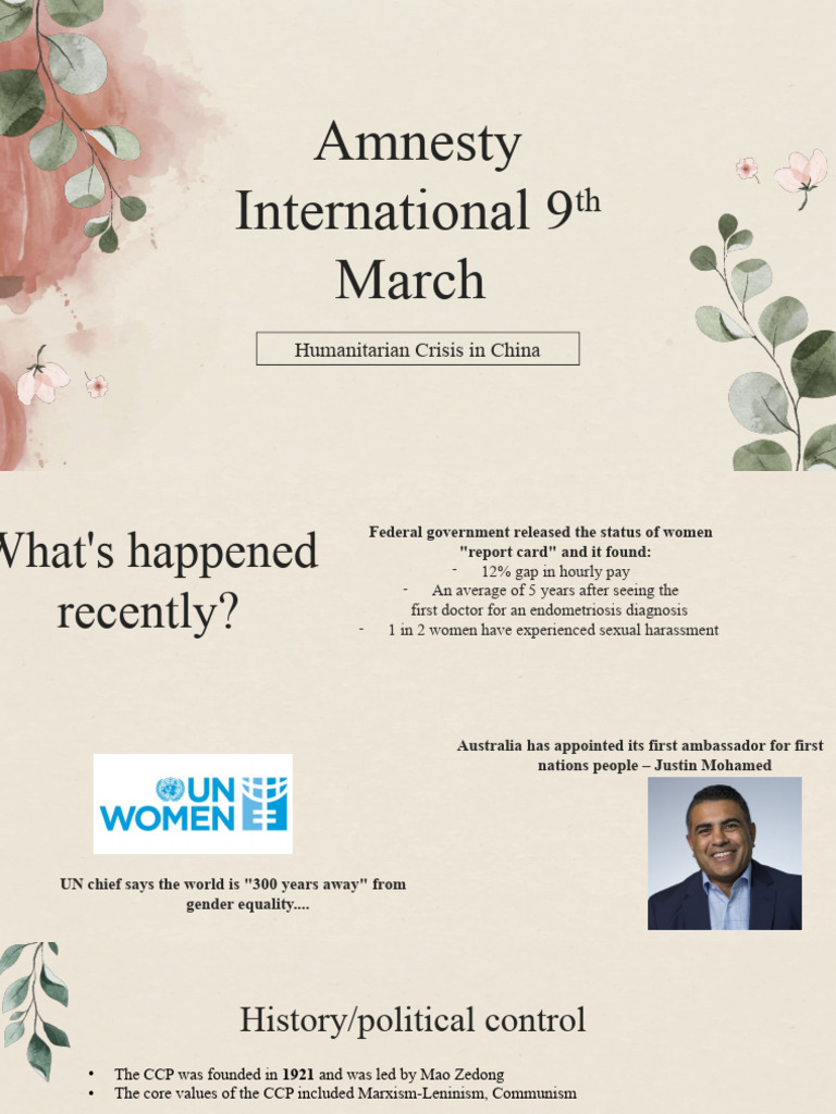 Amnesty 9th March | PDF | China | World Politics