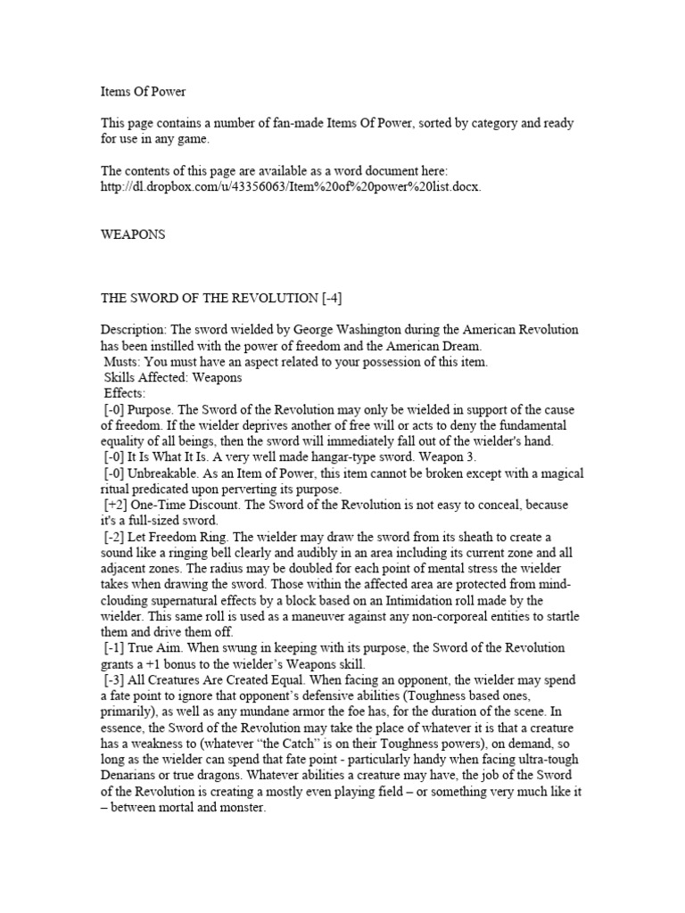 Items of Power | PDF | Selkie